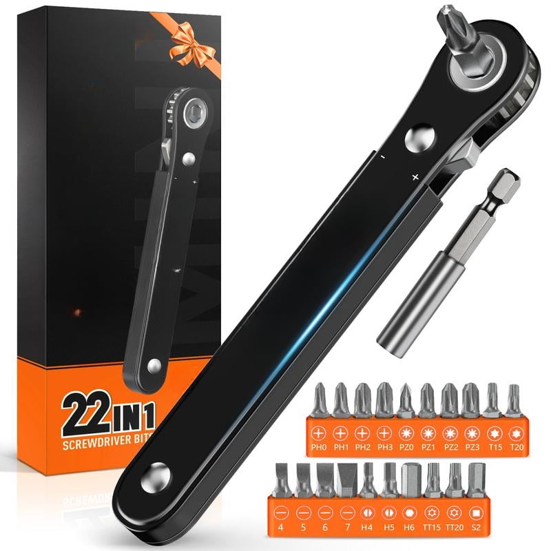 Cool Gadgets for Men, 22 in 1 Compact Multifunction Ratchet Screwdriver ...