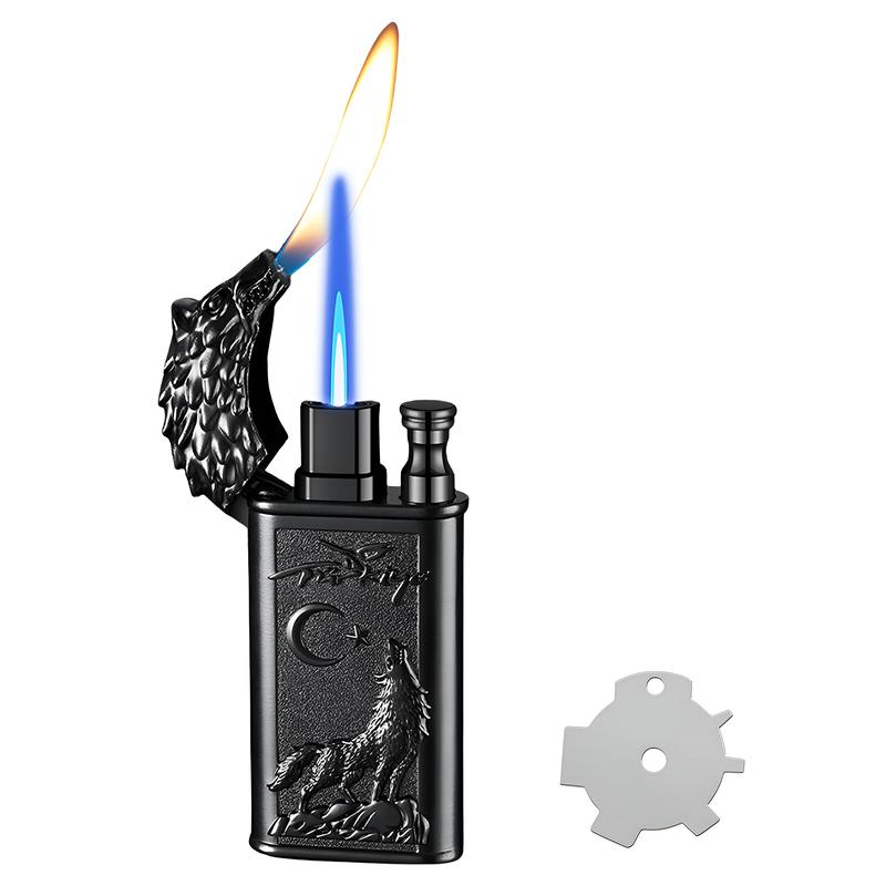 Cool No Gas Lighters,Magic Dual Flame Windproof Lighters With Flame ...