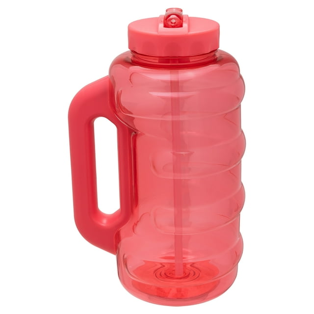 Cool Gear 64 Fluid Ounces Beast Jug Pink Sipper Cap with Straw ...