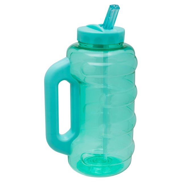 Cool Gear 64 Fluid Ounces Beast Jug Teal Sipper Cap with Straw ...