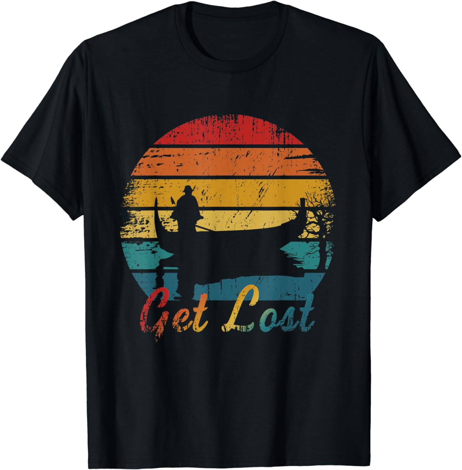 Cool Get Lost, Outdoors design T-Shirt - Walmart.com