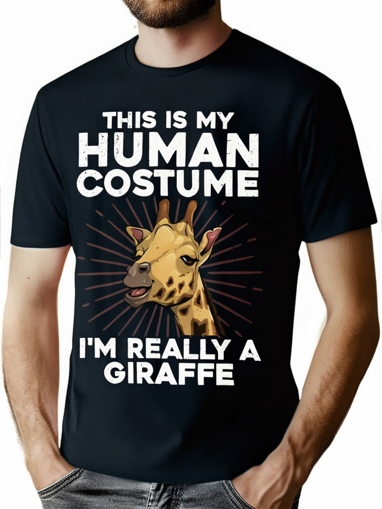 Cool Giraffe For Men Women Zoo Animal Lovers Safari Wildlife T-Shirt - 220g - Walmart.com