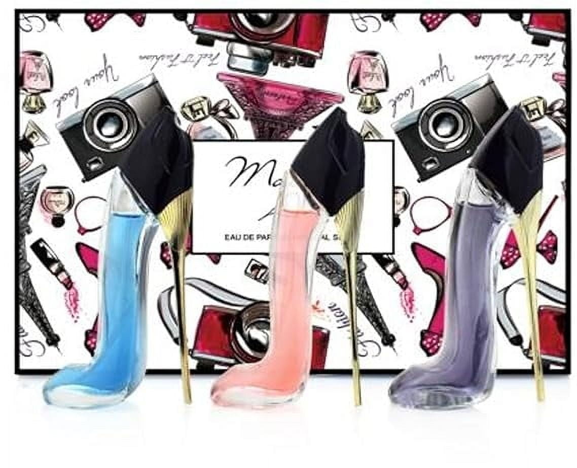 High Heel Perfume Gift Set Box for Women, Eau de Parfum 1oz (3Pack ...