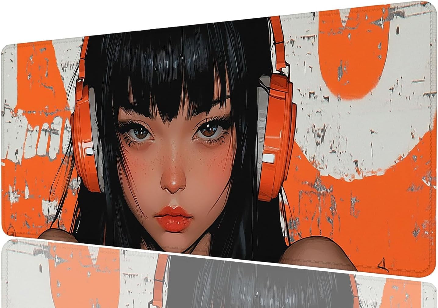 Cool Girl Mouse Pad Large Retro Anime Girl Graffiti Mousepad XL Large ...