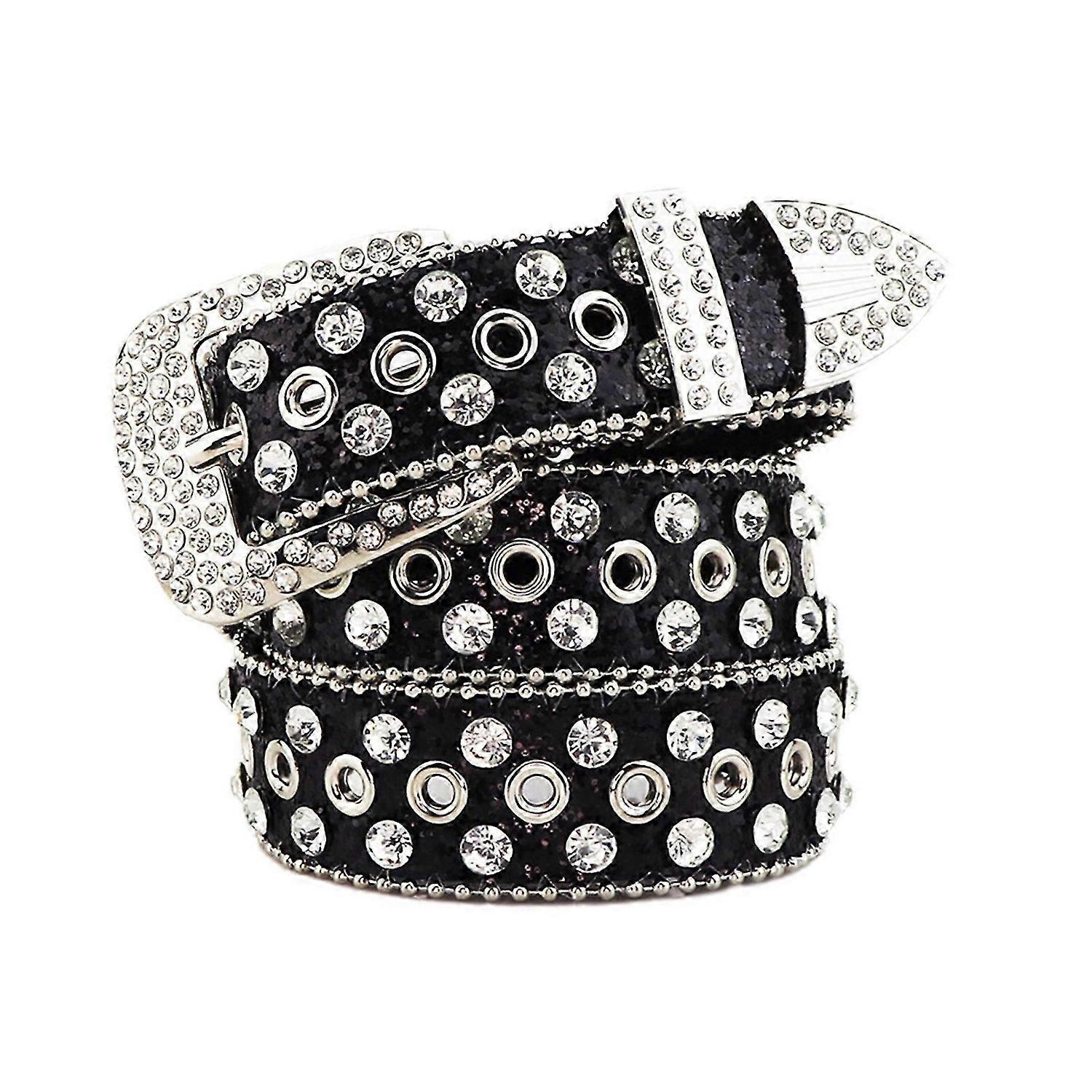 Cool Gothic Waist Chain Casual Belt Studded Waist Ceinture Glittered ...