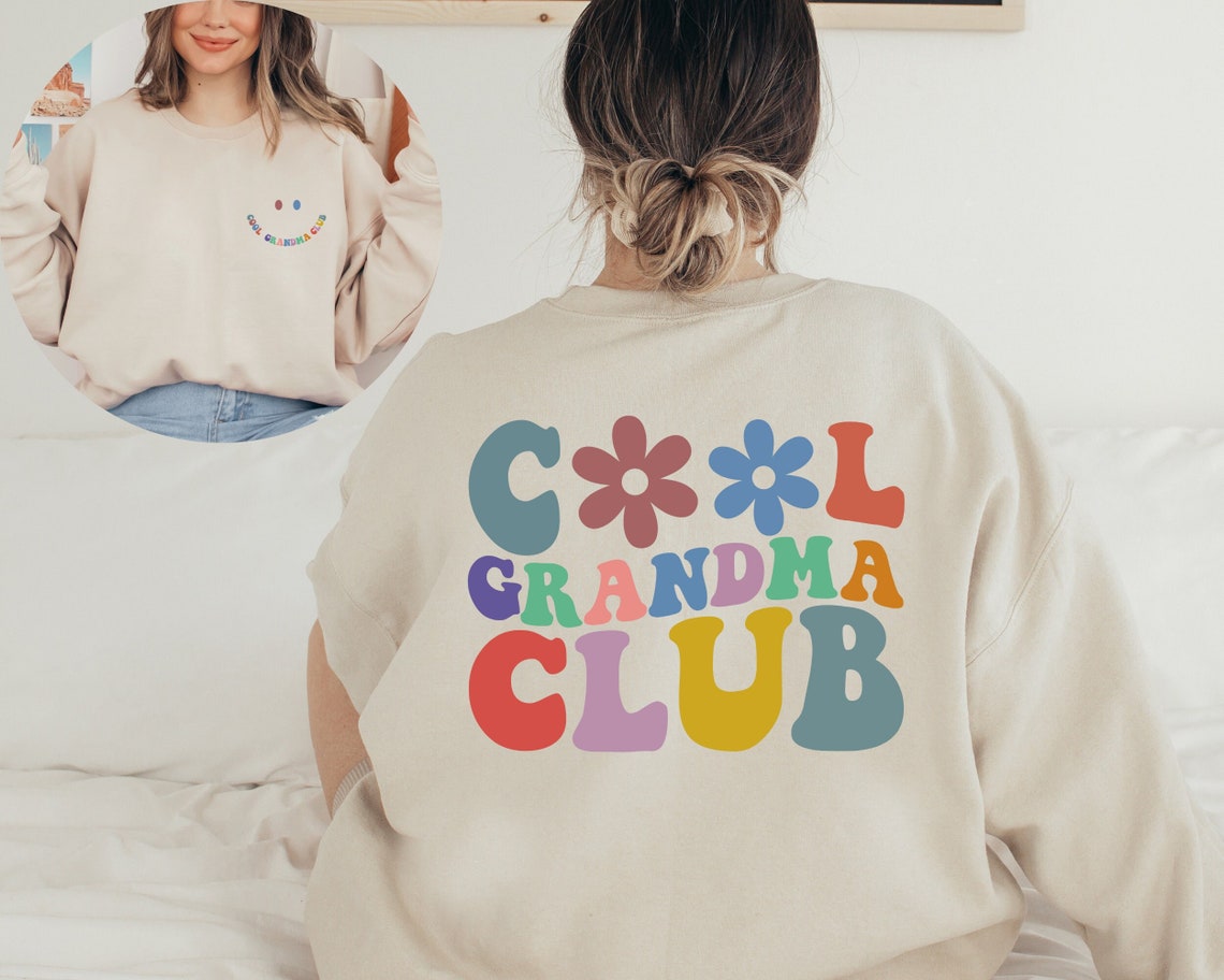 Cool Grandmas Club Sweatshirt, Grandma Sweatshirt, Grandma, Promoted To ...