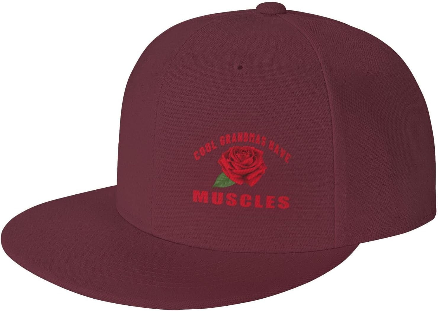 Cool Grandmas Have Muscles Hat Snapback Baseball Cap Funny Flat Brim ...