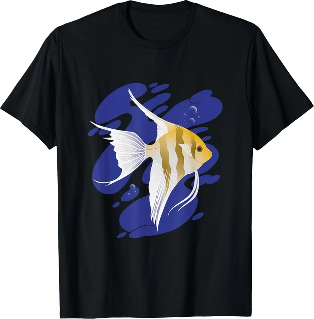 Cool Graphic Angel Fish Swimming Design T-Shirt - Walmart.com