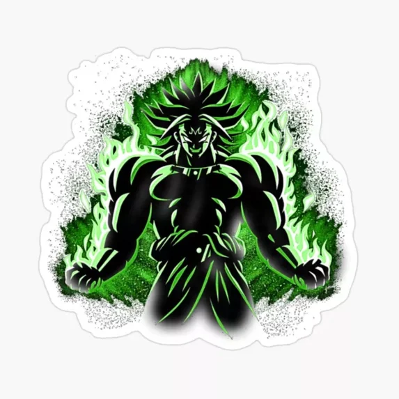 Cool Green Broly Sticker For Car, Truck Sticker Phone Decal Water ...