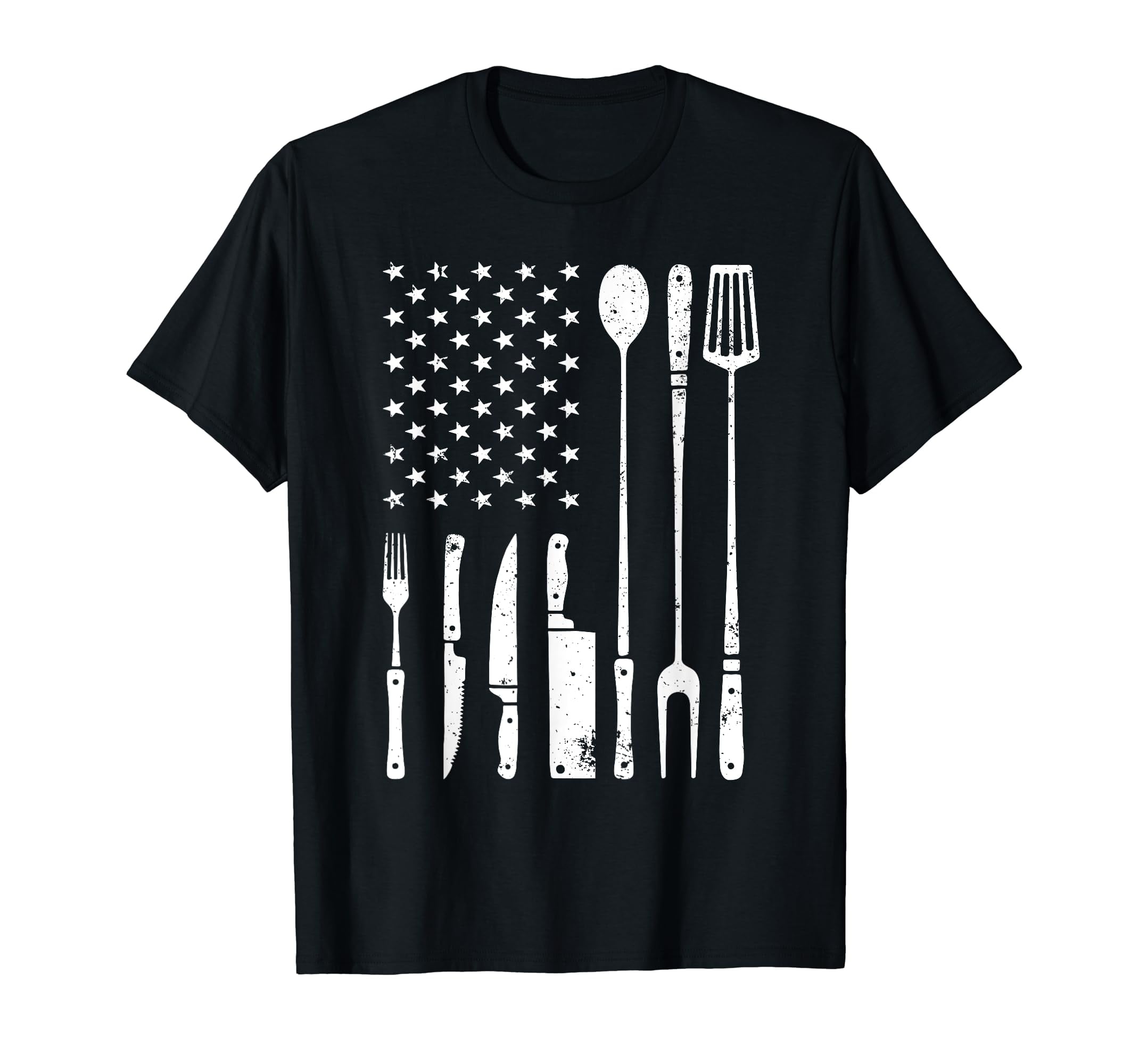 Cool Grilling For Men Women US Flag BBQ Barbeque Smoker T-Shirt ...