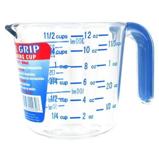 Cool Grip 1.5 Cup Measuring Cup - (Pack of 12) - Walmart.com
