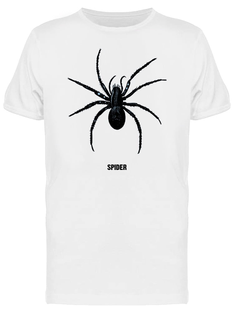 Cool Grunge Black Spider T-Shirt Men -Image by Shutterstock, Male 3X ...