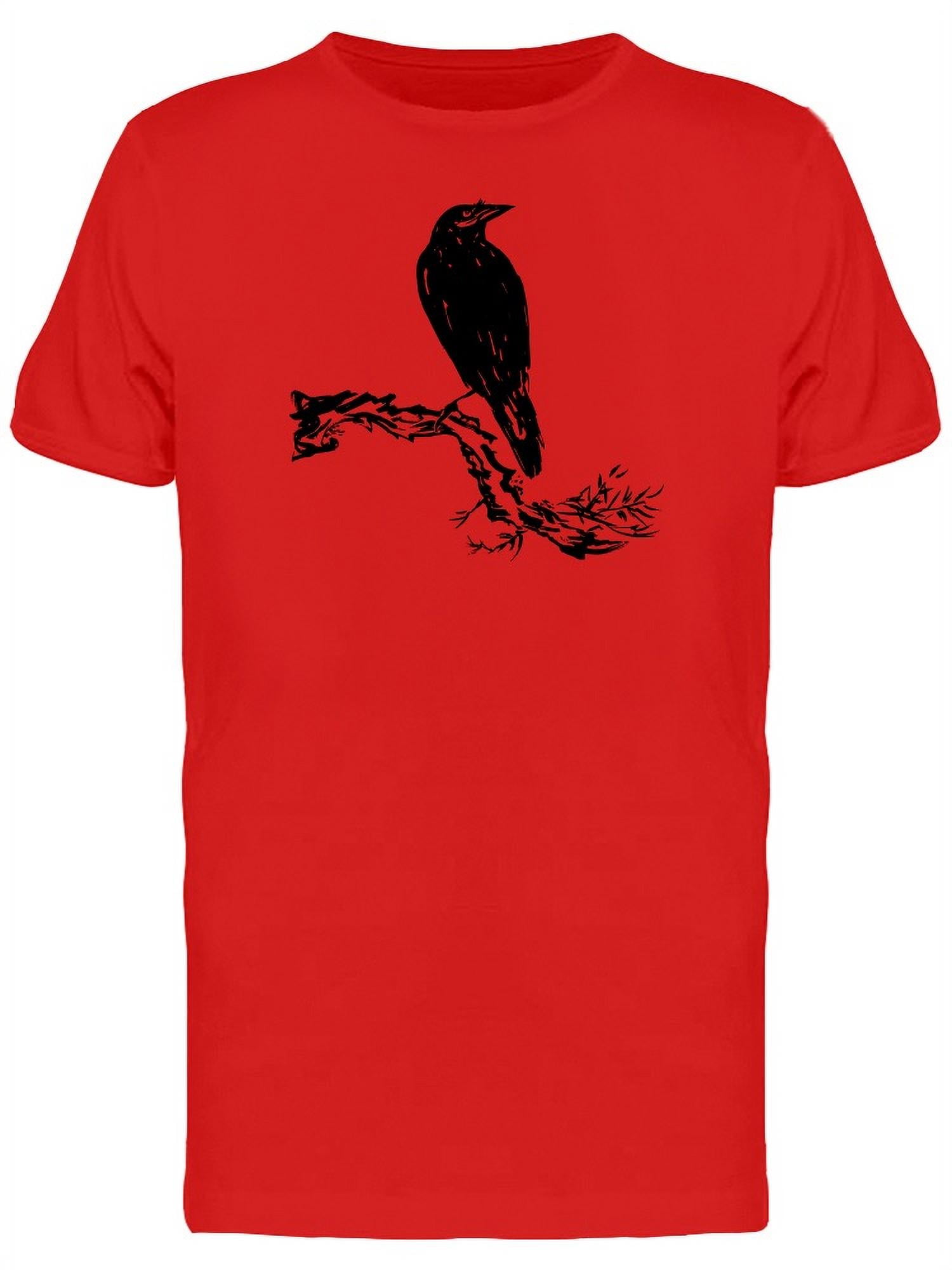 Cool Grunge Gothic Crow T-Shirt Men -Image by Shutterstock, Male Medium ...