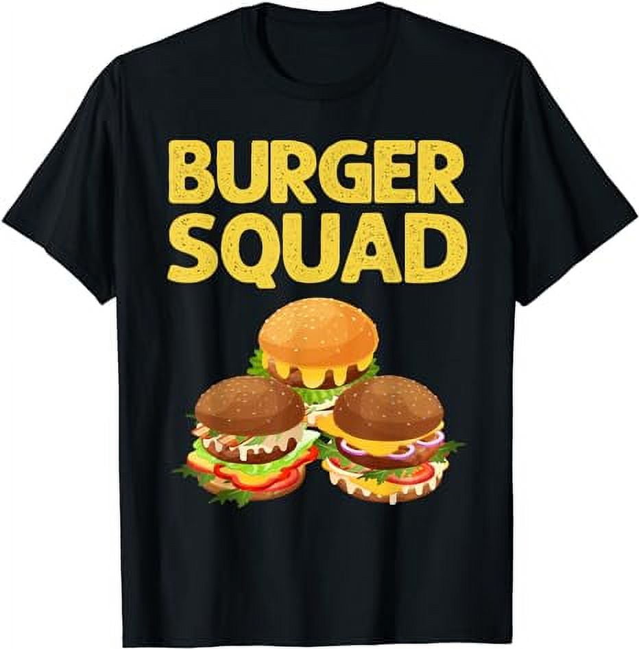 Cool Hamburger Art Men Women Cheeseburger Fast Food Burger T-Shirt ...