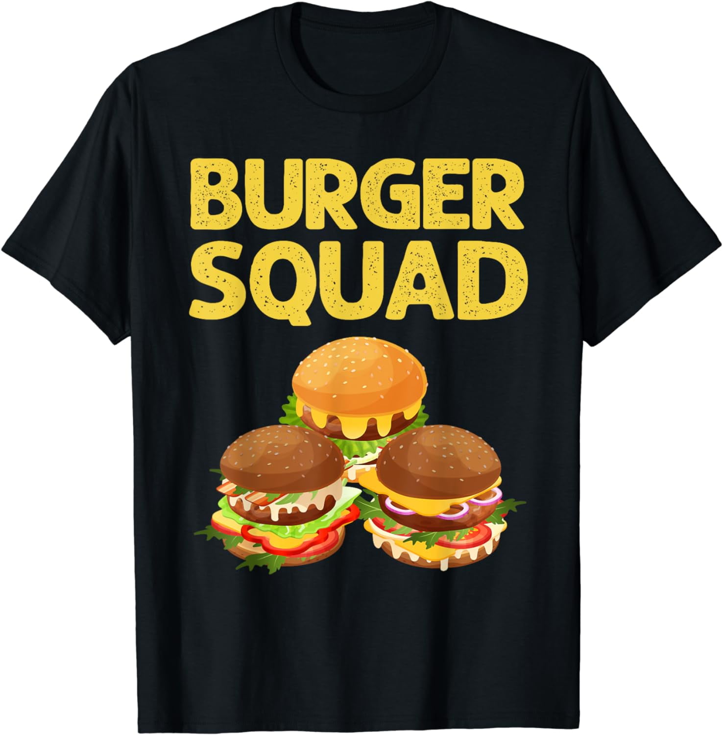 Cool Hamburger Art Men Women Cheeseburger Fast Food Burger T-Shirt ...