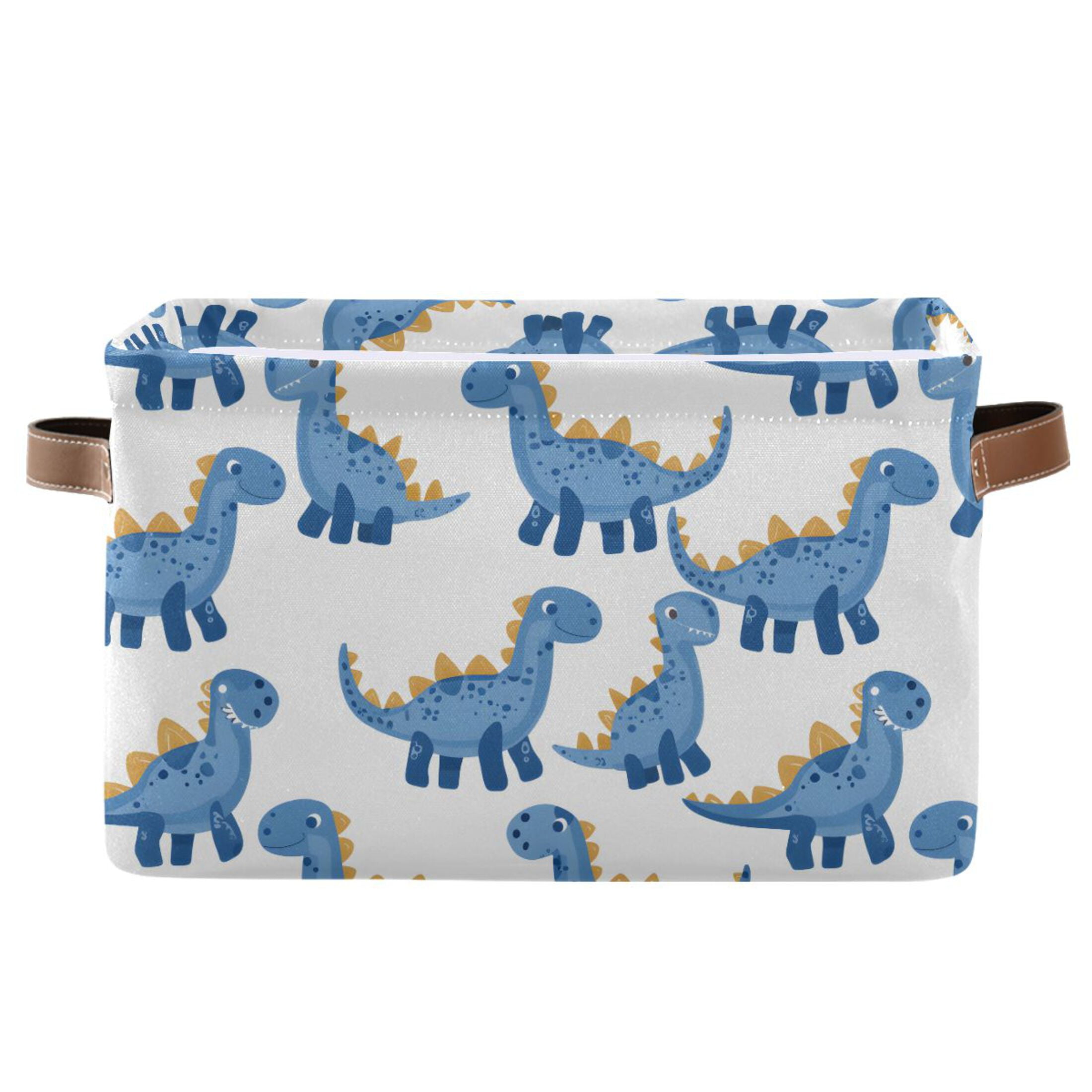 Cool Hand Drawn Dinosaurs Storage Bins with Handle Fabric Organizer ...