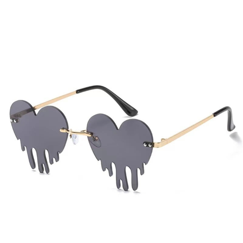 Cool Heart Drip Sunglasses Popular Eye Glasses For Outdoor Activity And ...
