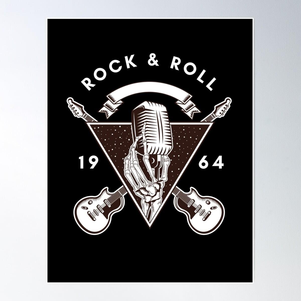 Cool Heavy Metal Skeleton Guitar Player - Rock And Roll Skeleton Guitar ...