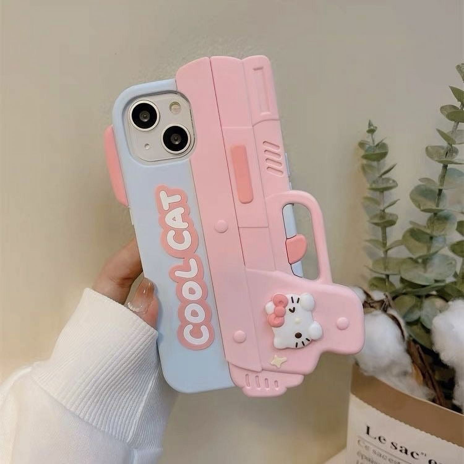 Cool Hello Kitty Shooting Style 3D Cartoon Silicon Soft Phone Case for ...