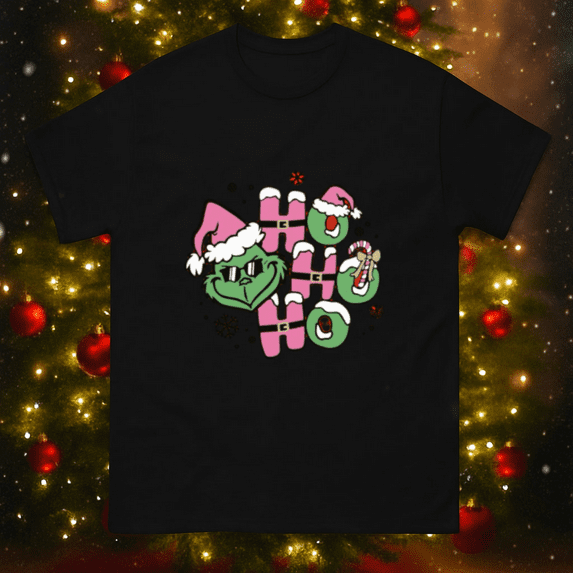 Cool Holiday Character Ho Ho Ho Retro Christmas Unisex T-Shirt, for men ...