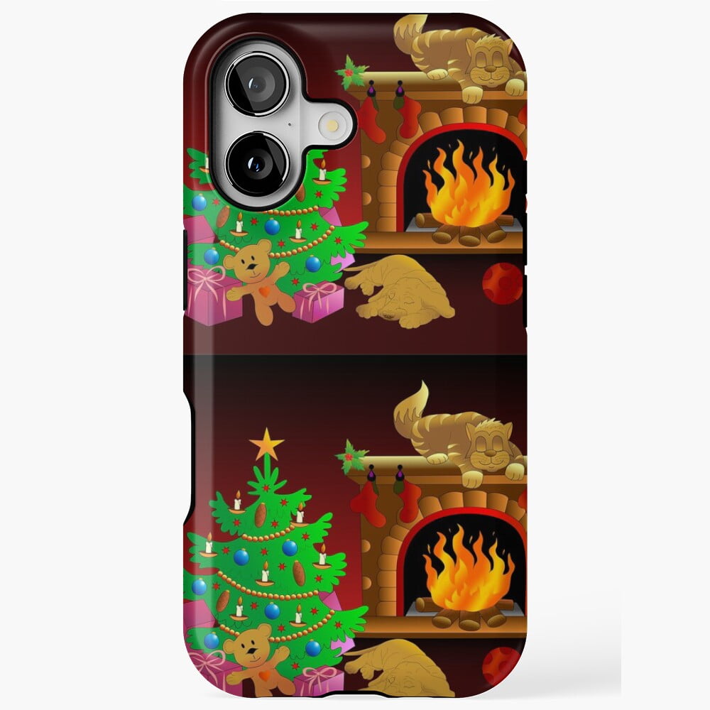Cool Holiday Glow Minimal Cozy Design iPhone Case for iPhone 17 16 15 ...