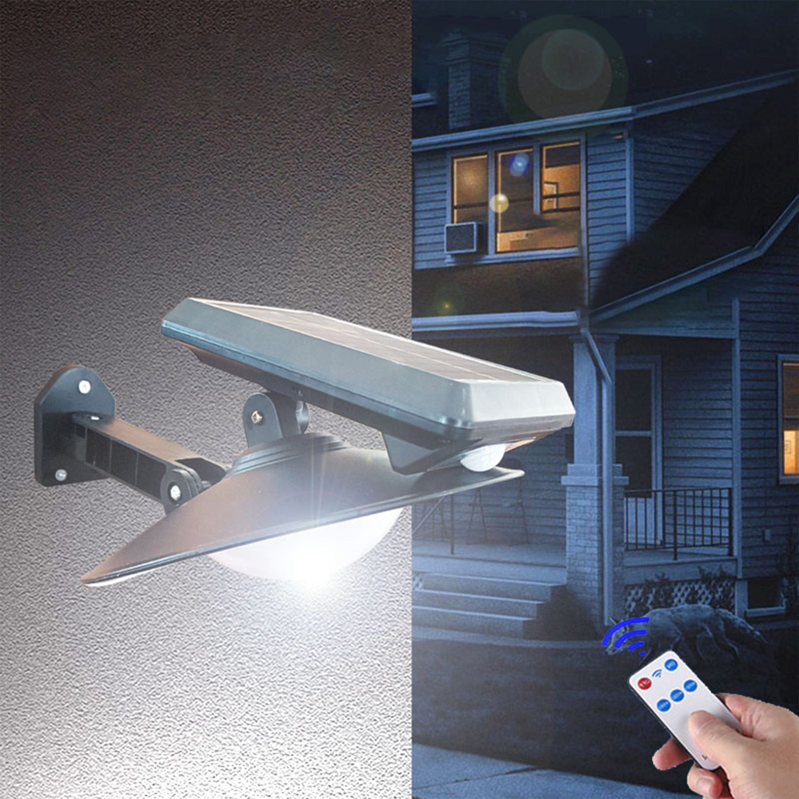 Solar Outdoor Wall Lights, Motion Sensor LED, Sunrise Sunset, Warm ...