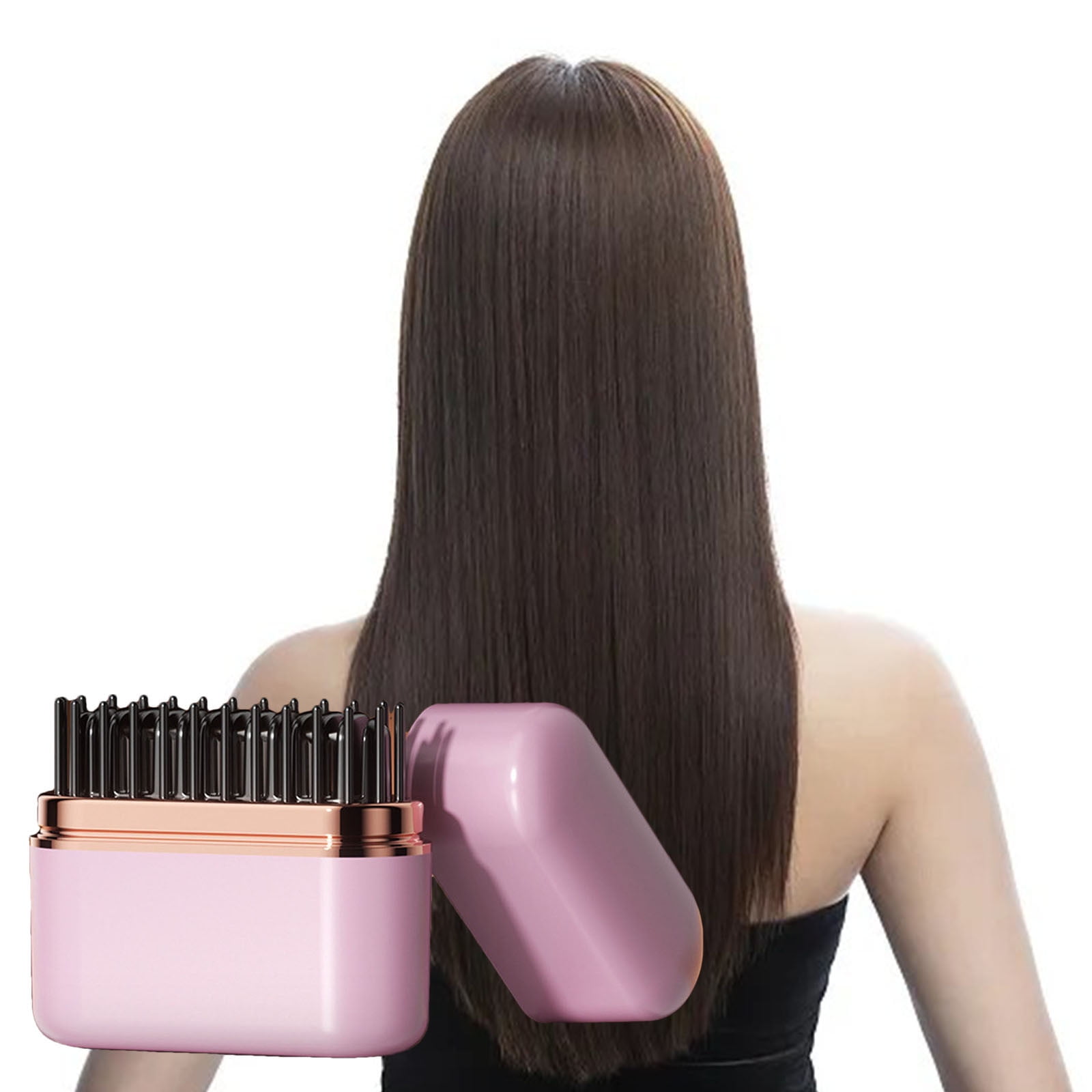 Wireless Hair Straightening Comb, Anion No Hurt, Portable Curly ...