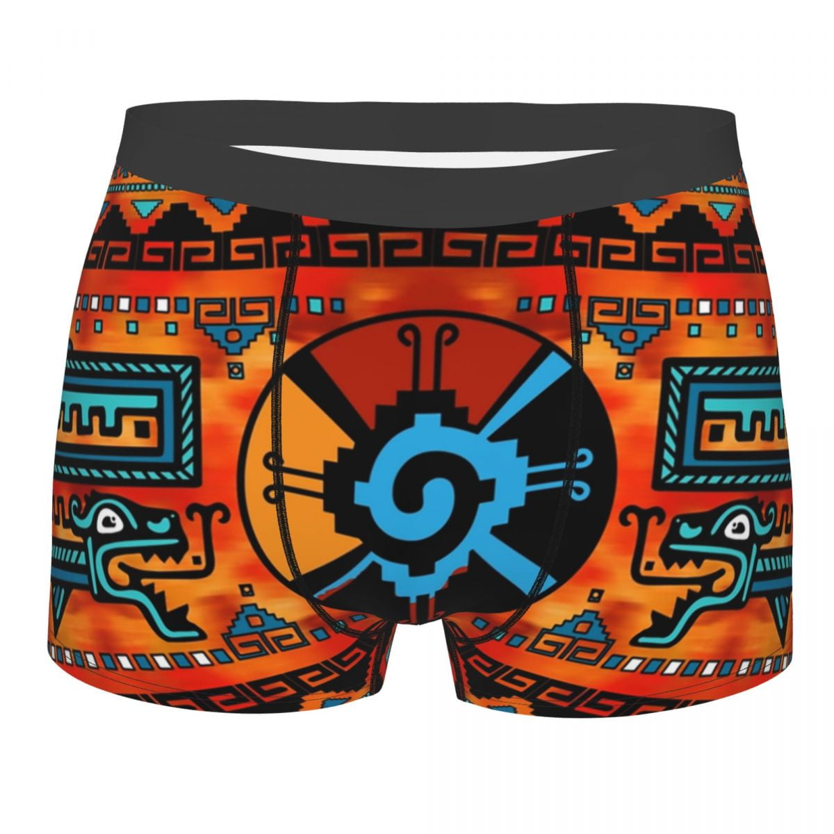 Cool Hunab Ku Mayan Aztec Sacred Symbol Boxers Shorts Underpants Male ...