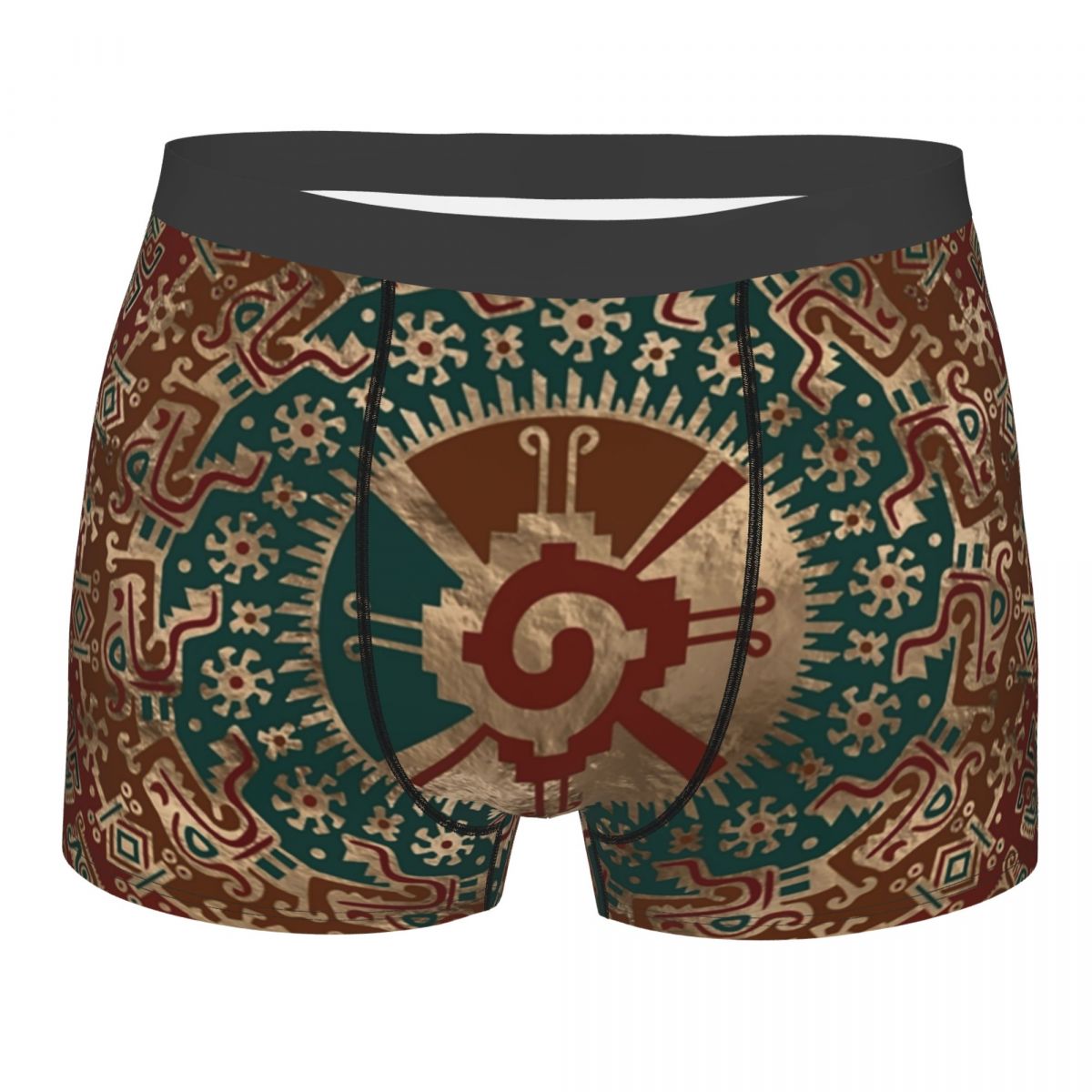 Cool Hunab Ku Mayan Aztec Sacred Symbol Boxers Shorts Underpants Male ...