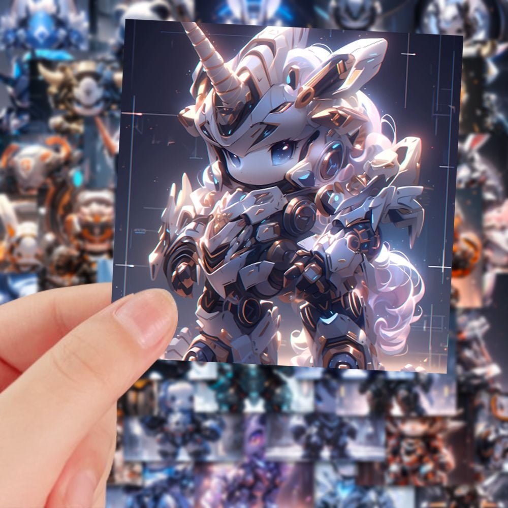Cool Hundred Beasts Mecha Light Stickers - Trendy and Cute Mythical ...