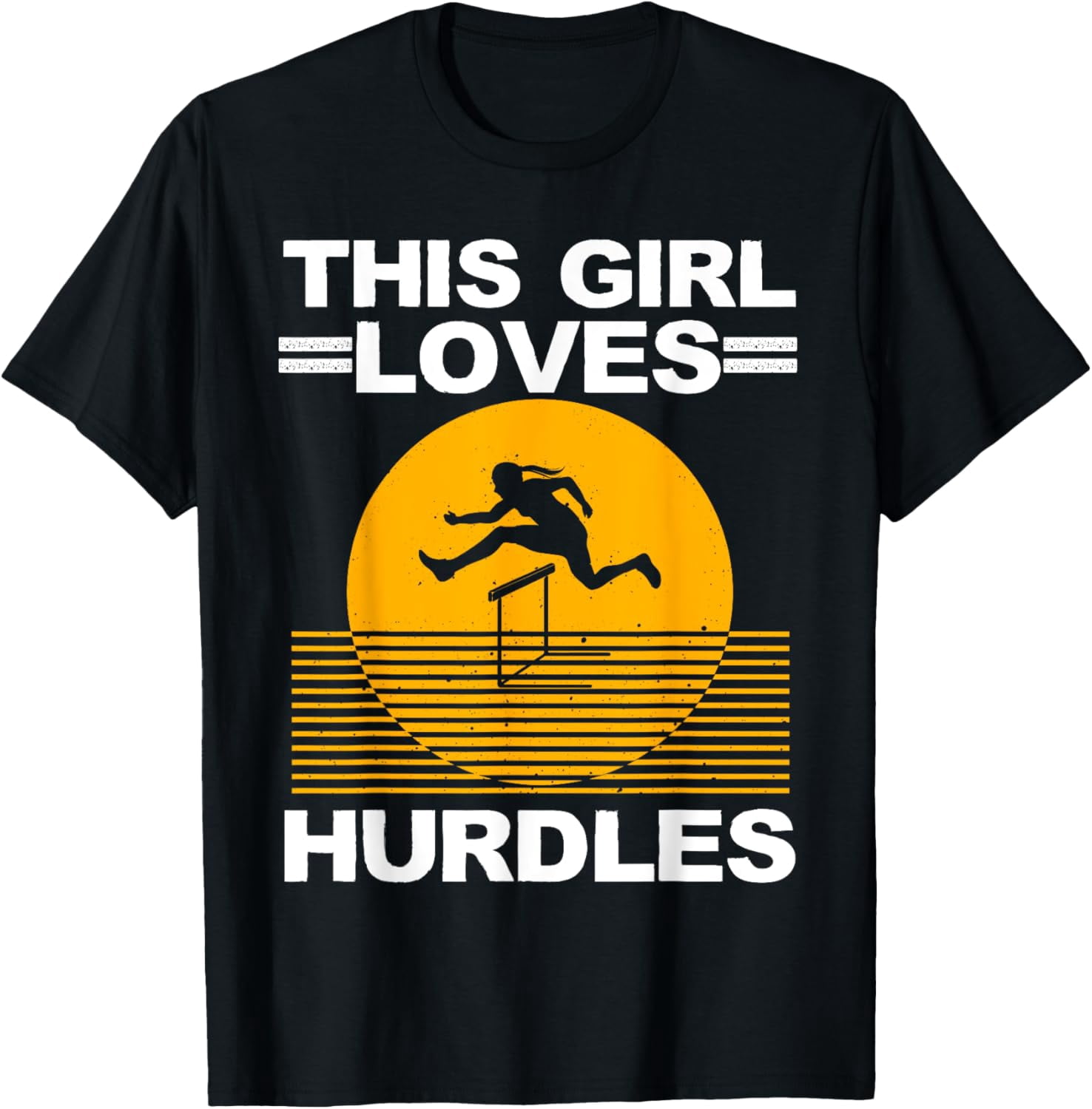 Cool Hurdle Design For Girls Women Hurdling Athletics Sport T-Shirt ...