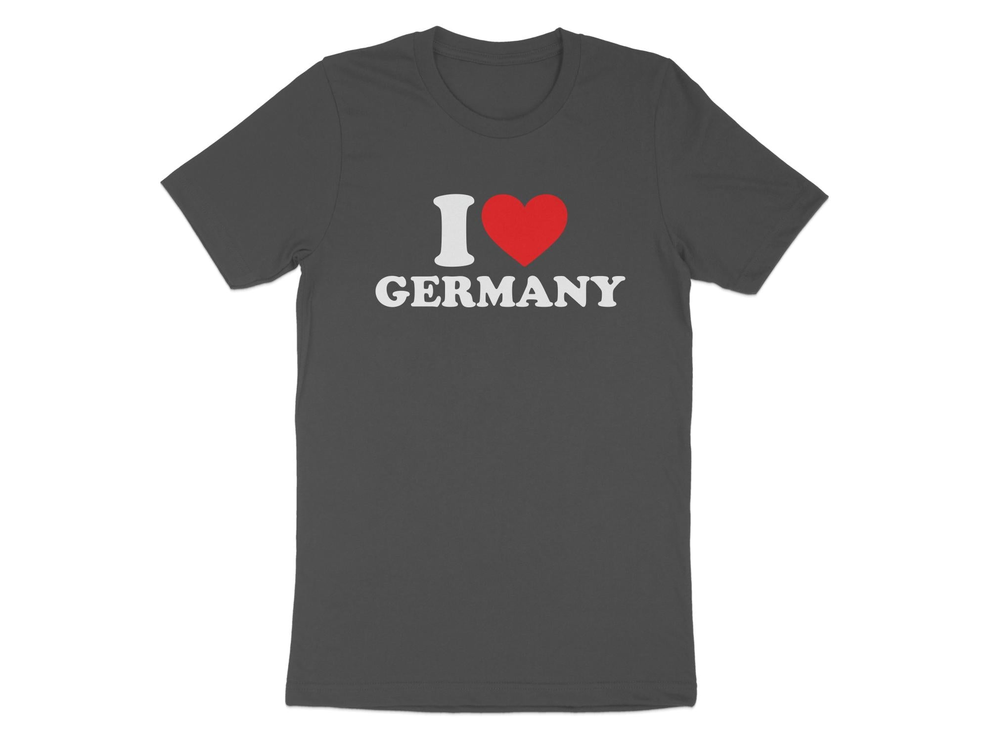 Cool I Love Germany Independence Day Patriotic Travel Gift T-Shirt ...