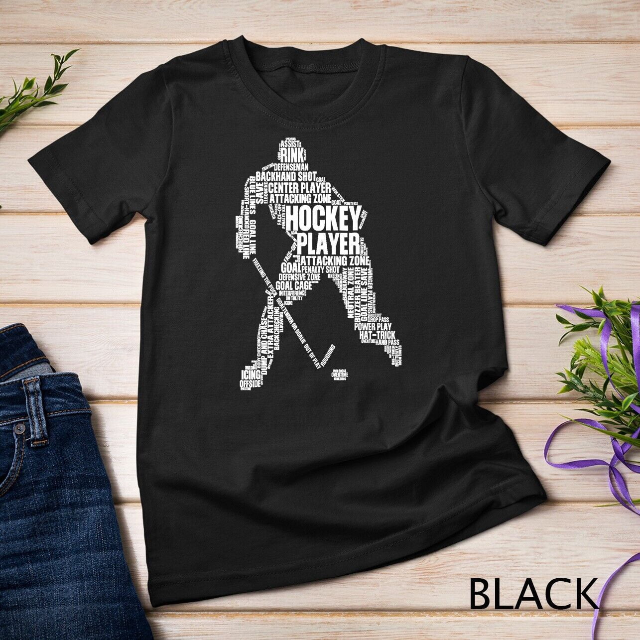 Cool Ice Hockey Art For Men Women Boy Girl Ice Hockey Player Unisex T ...