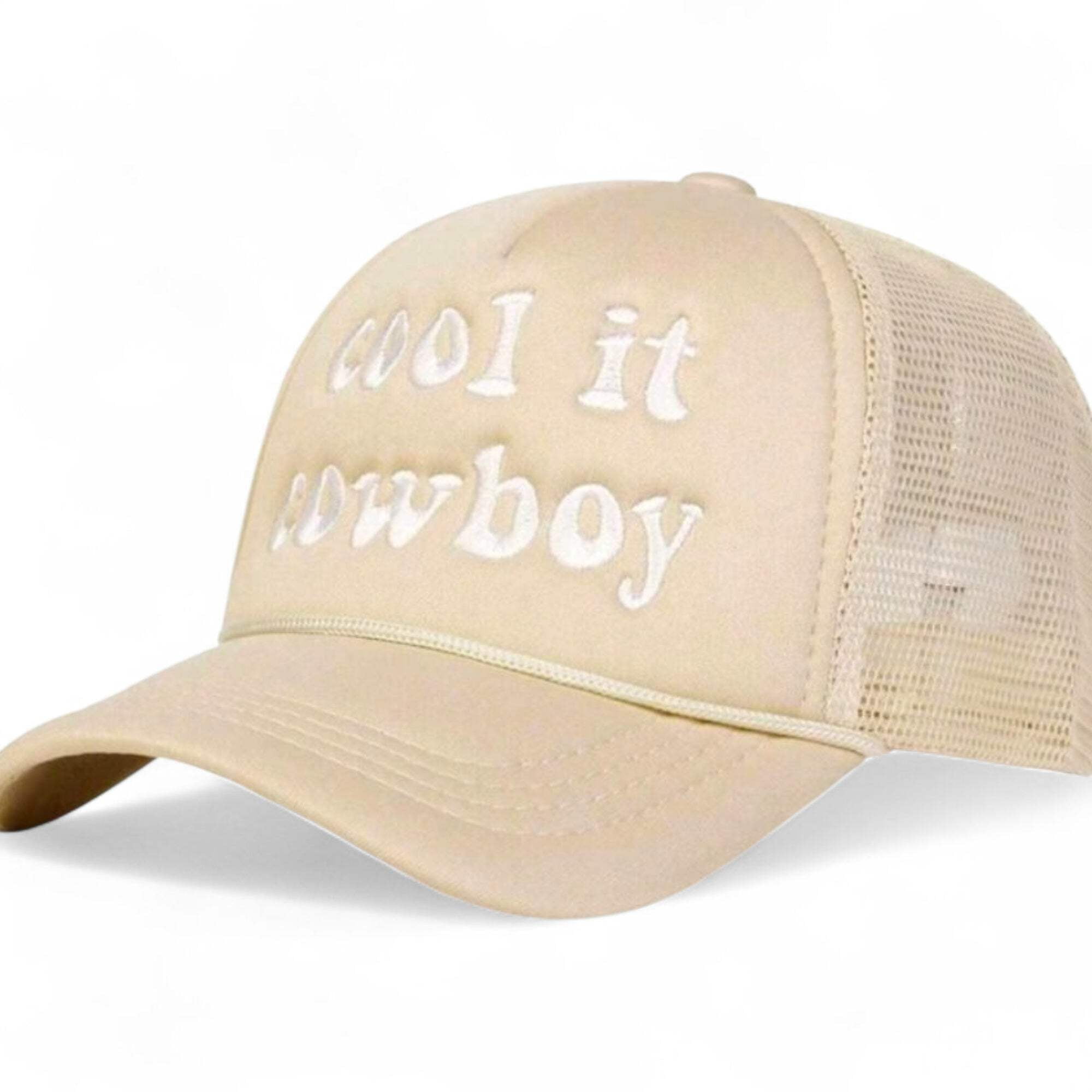 Cool It Cowboy Snapback Mesh Trucker Hat - Walmart.com