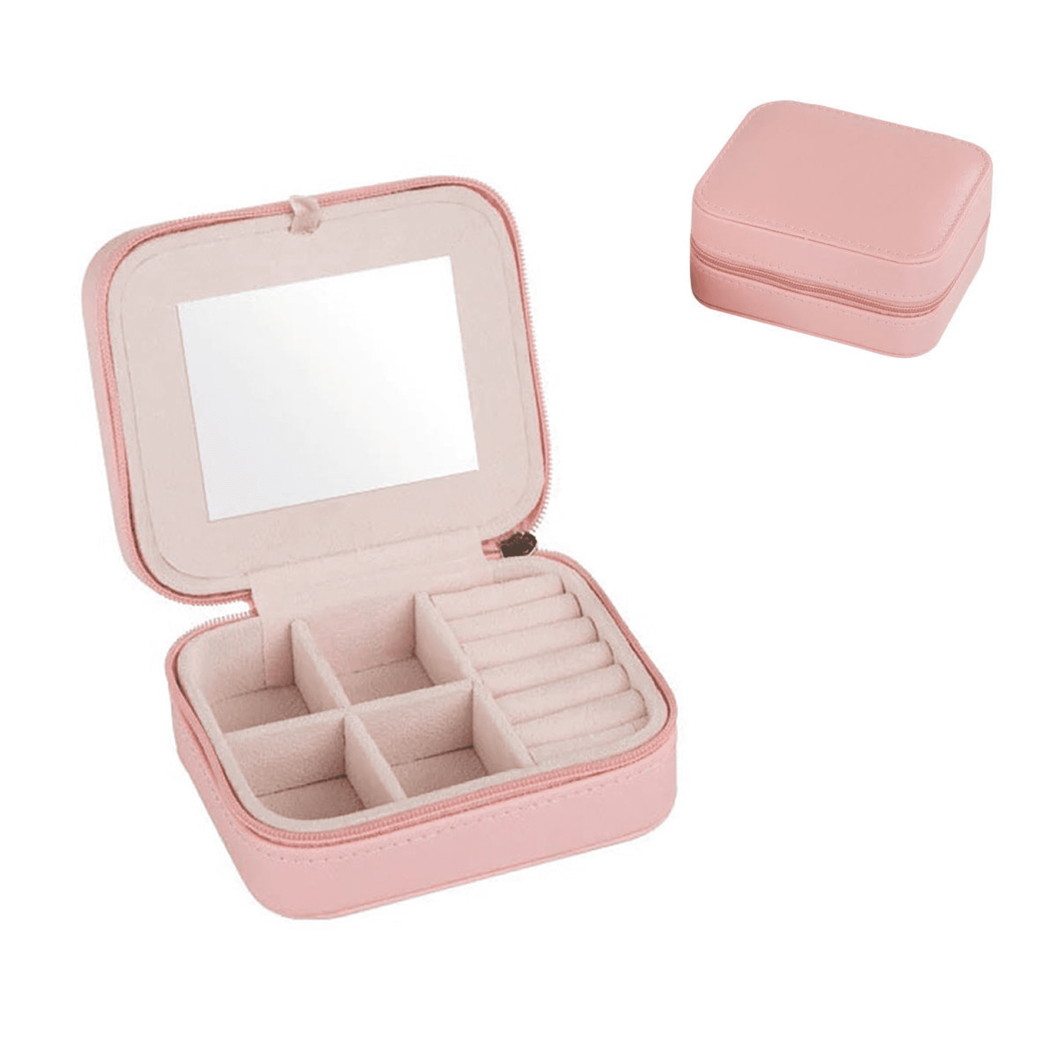 Cool Jewels A Palm Sized Compact Jewelry Box[ Pink ] - Walmart.com