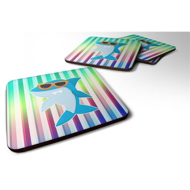 Cool Kat Shark Foam Coasters - Set of 4 - Walmart.com