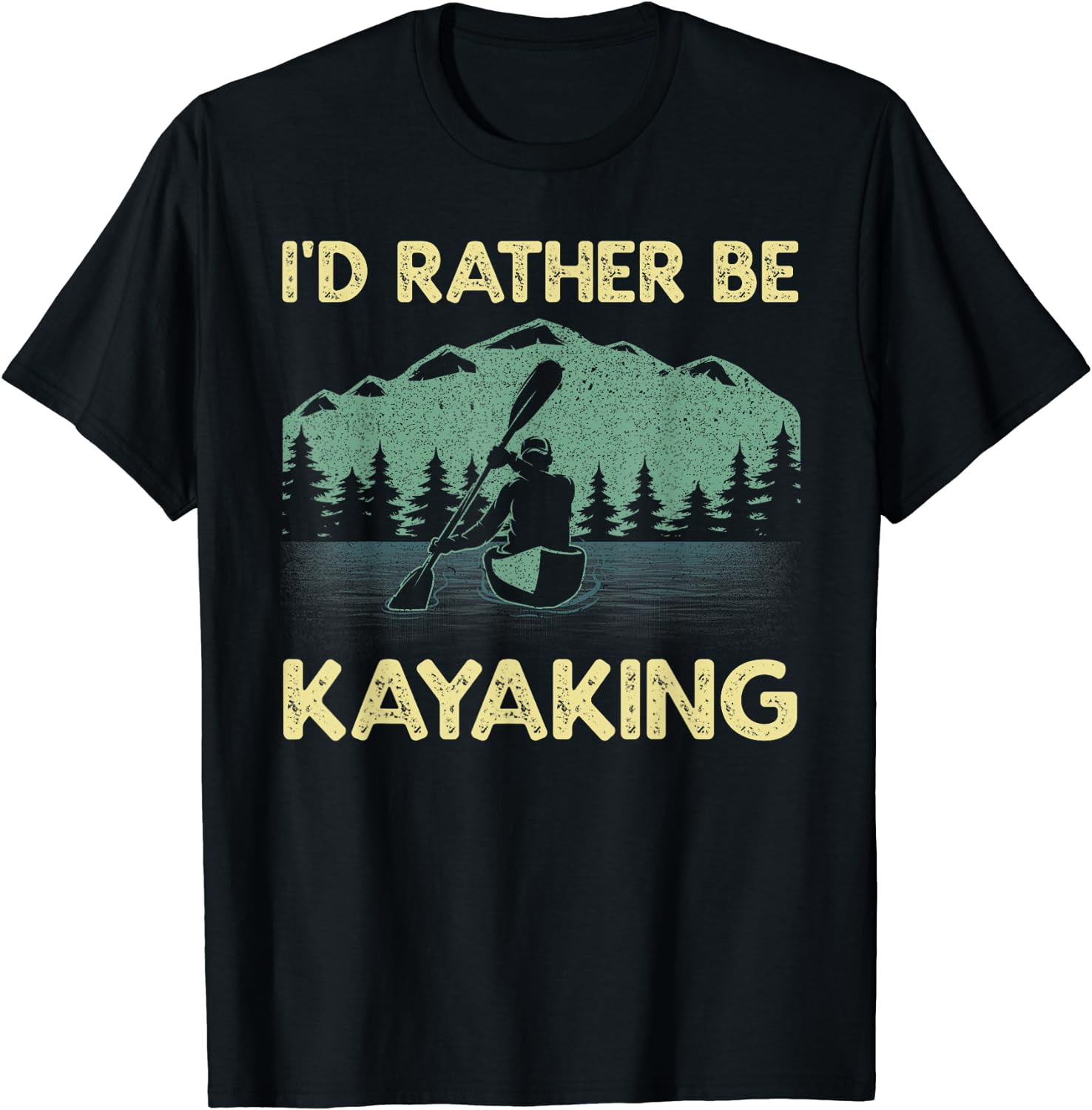 Cool Kayaking Art For Men Women Kayak Paddle Boating Kayaker T-Shirt ...