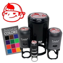 Baby Footprints Self-Inking Rubber Stamp Ink Stamper - Black Ink - Mini ...