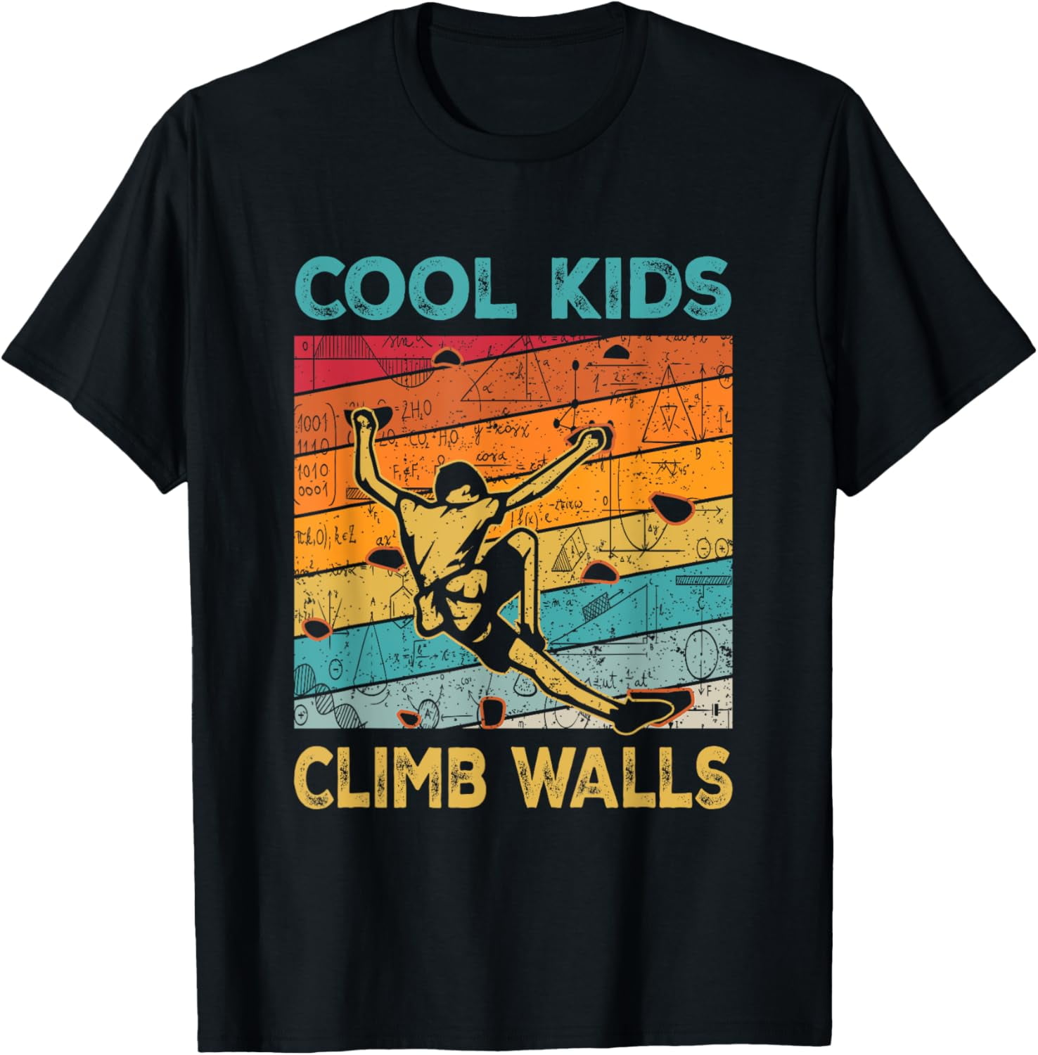 Cool Kids Climb Walls Extreme Sport Rock Climbing Bouldering T-Shirt - Walmart.com