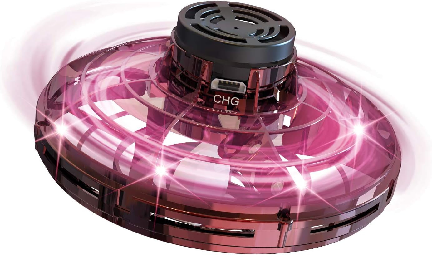 Cool Kids Light Up Toys, Hand Operated UFO Drones,Mini Flying Orb with Lights,Hover Boomerang ...