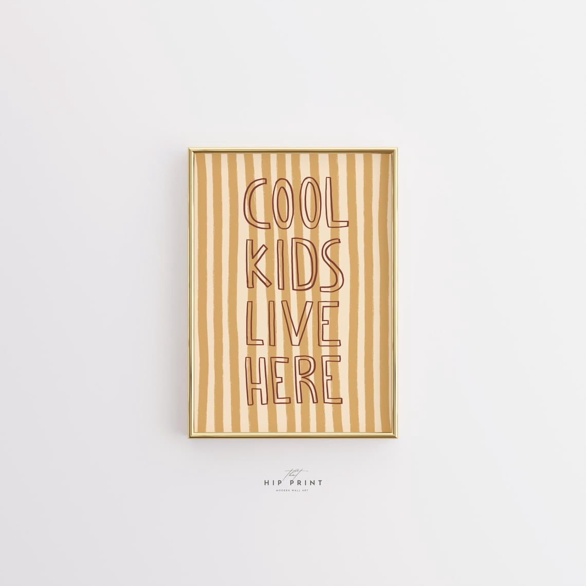 Cool Kids Live Here Nursery Print, Retro Typography Art, Unframed Paper ...