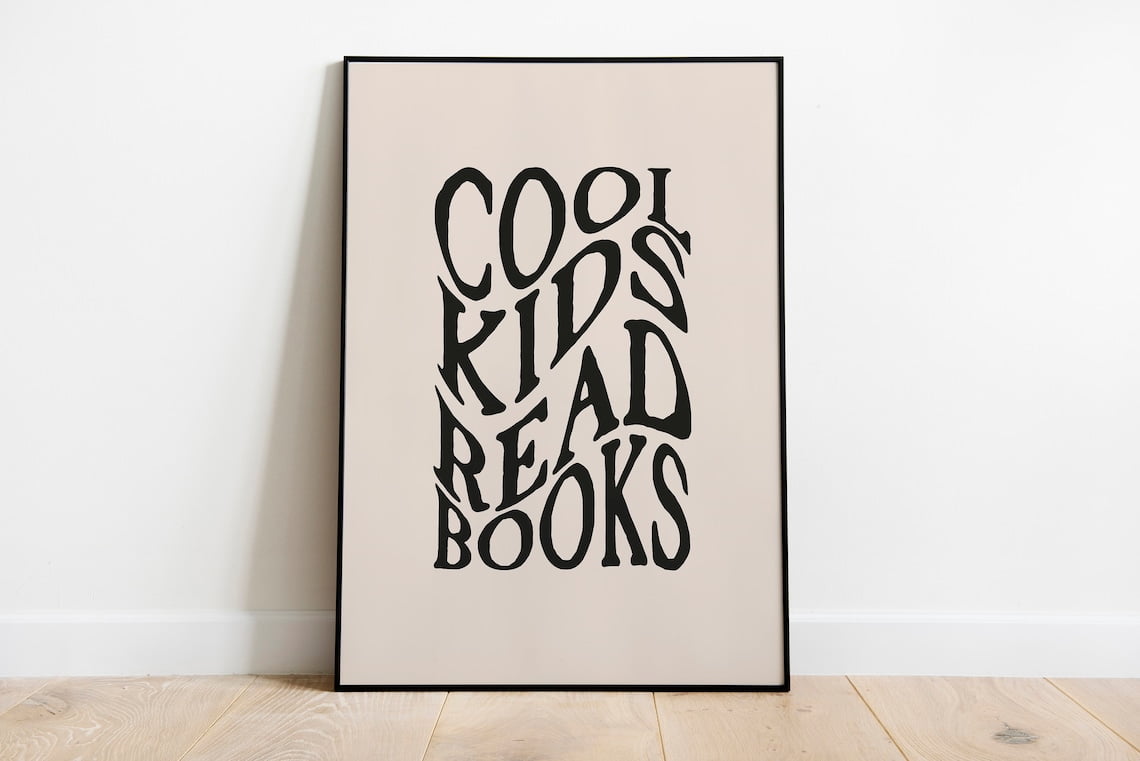 Cool Kids Read Books Bookish Prints Book Lover Addict Love Reading ...
