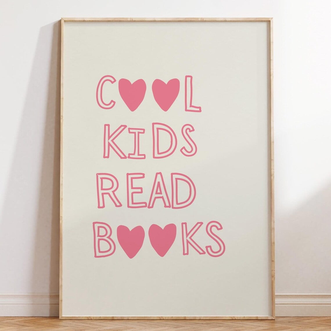 Cool Kids Read Books Print Kids Reading Book Playroom Wall Decor ...