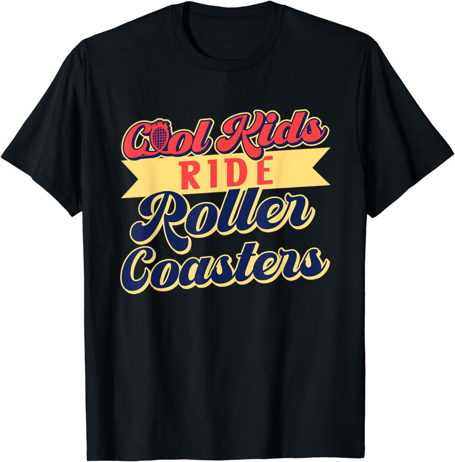 Cool Kids Ride Roller Coasters Amusement Park T-Shirt - Walmart.com