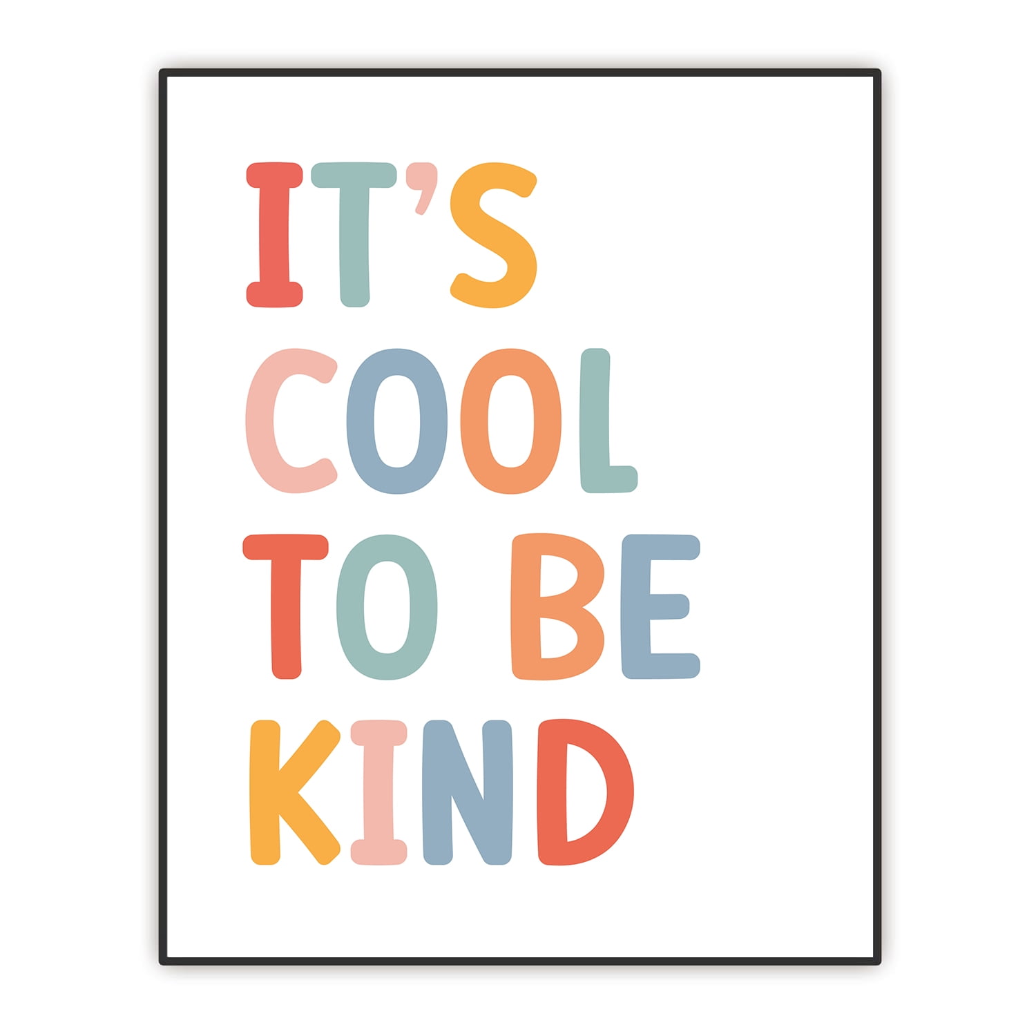 It's Cool To Be Kind Poster - Playroom Decor - Classroom Wall Art ...