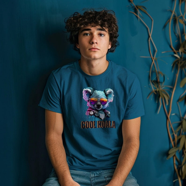 Cool Koala T-Shirt, Grunge Aesthetic, Koala Bear Birthday Gift ...