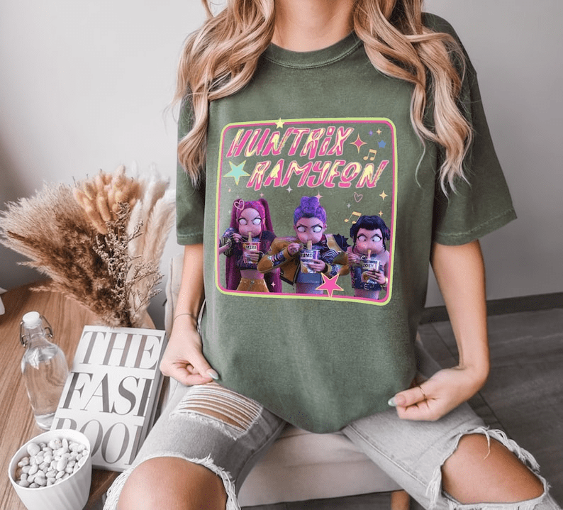 Cool Korea Inspired Kpop Demon Hunters Ramyeon Shirt, Movie Inspired ...