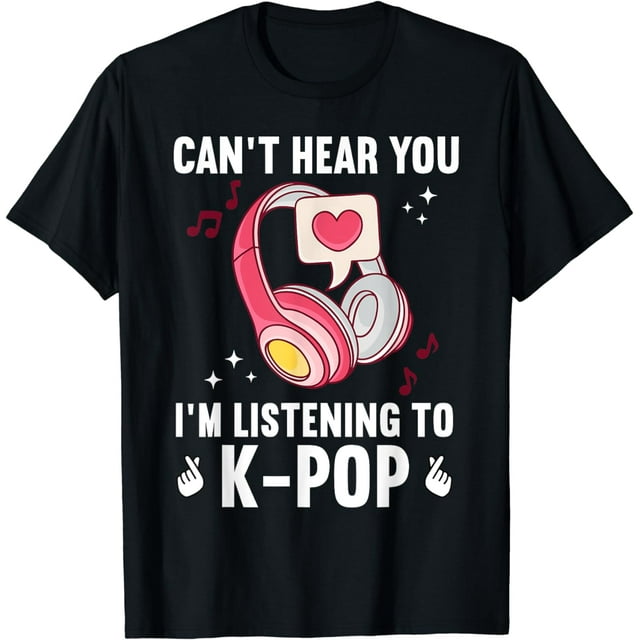 Cool Kpop Art For Teen Girls Women Korean Band Lover K-pop T-Shirt ...