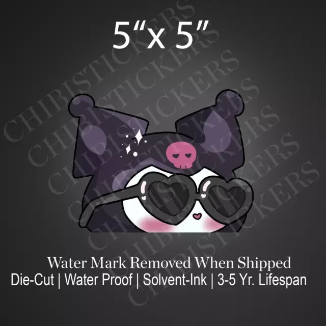 Cool Kuromi My Melody Sanrio Friends Hello Kitty Sticker Vinyl Sticker ...