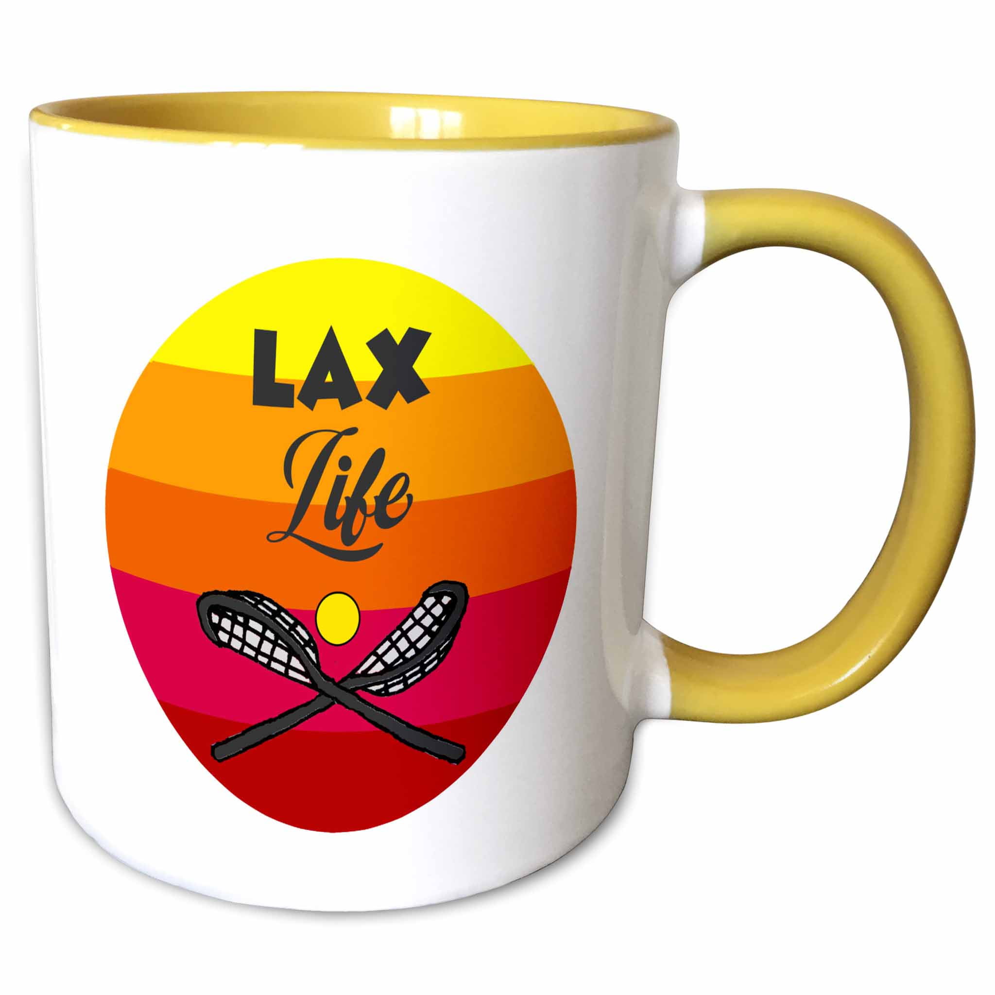 3drose, Cool Lacrosse Lax Life and Sunrise Sports Art for Lacross ...